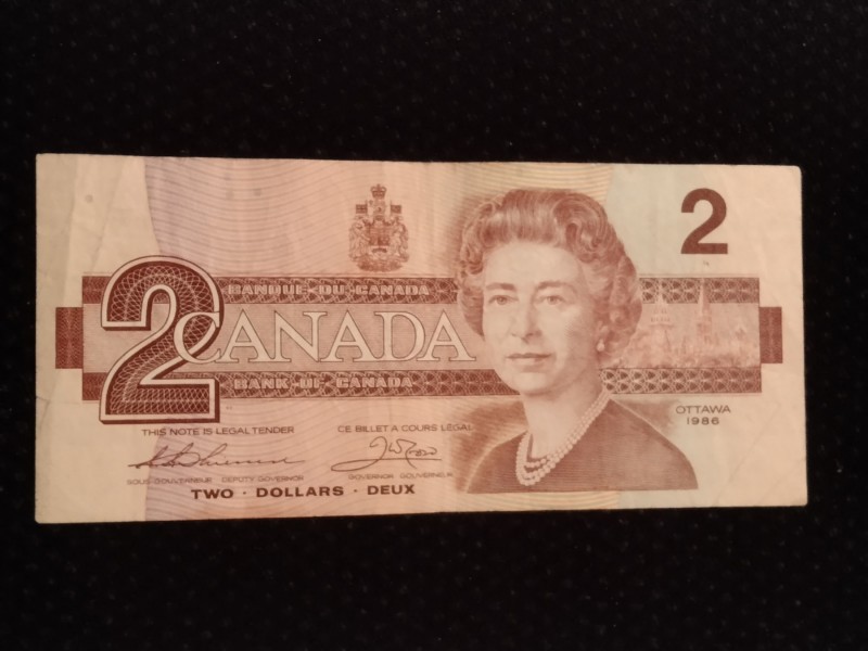 2 dolara 1986 kanada