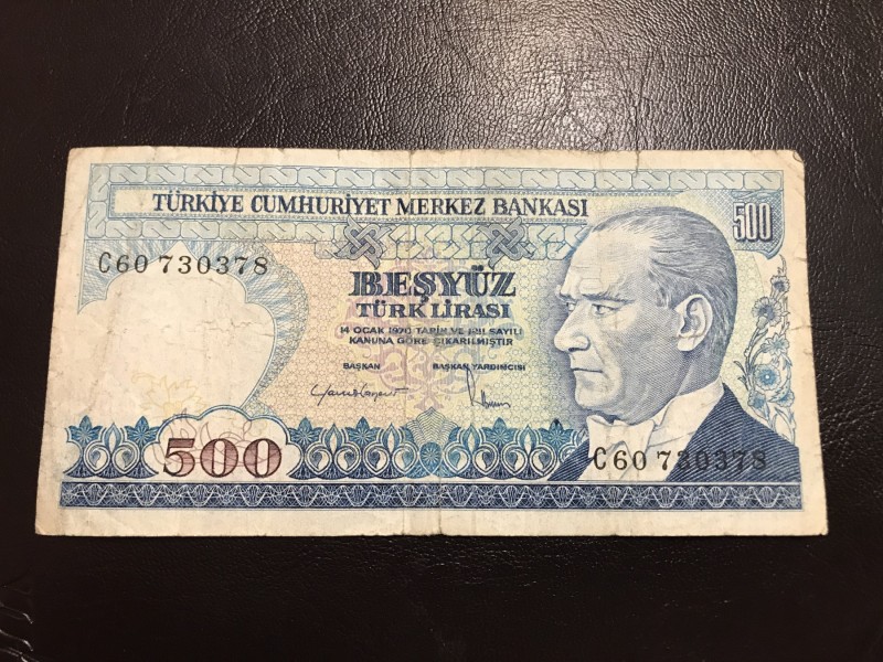 TURSKA 500 LIRA.