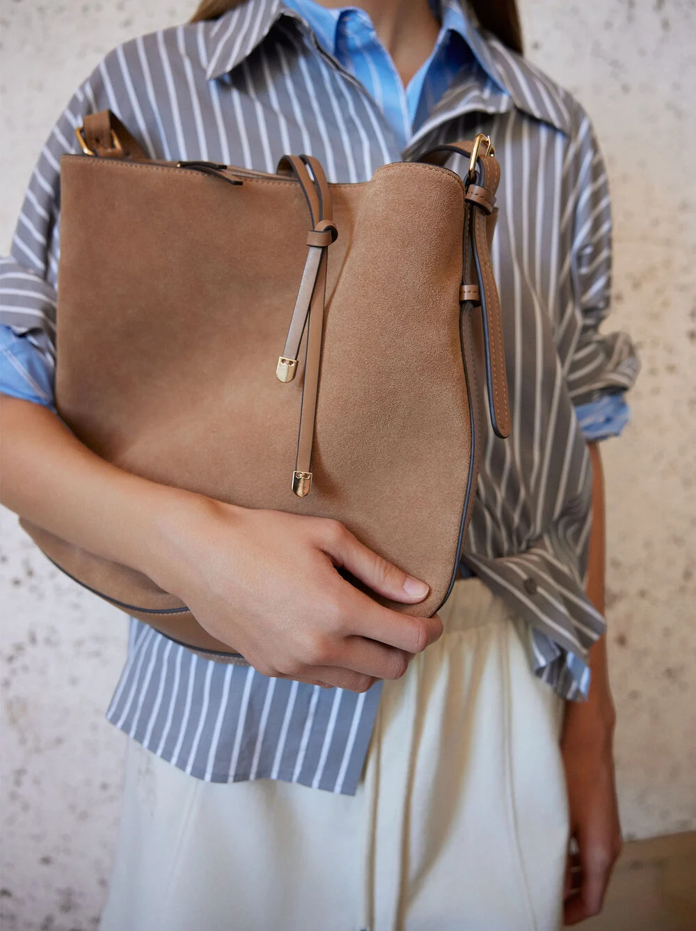 Shoulder Bag With Leather