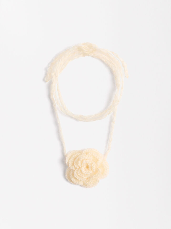 Crochet Flower Choker