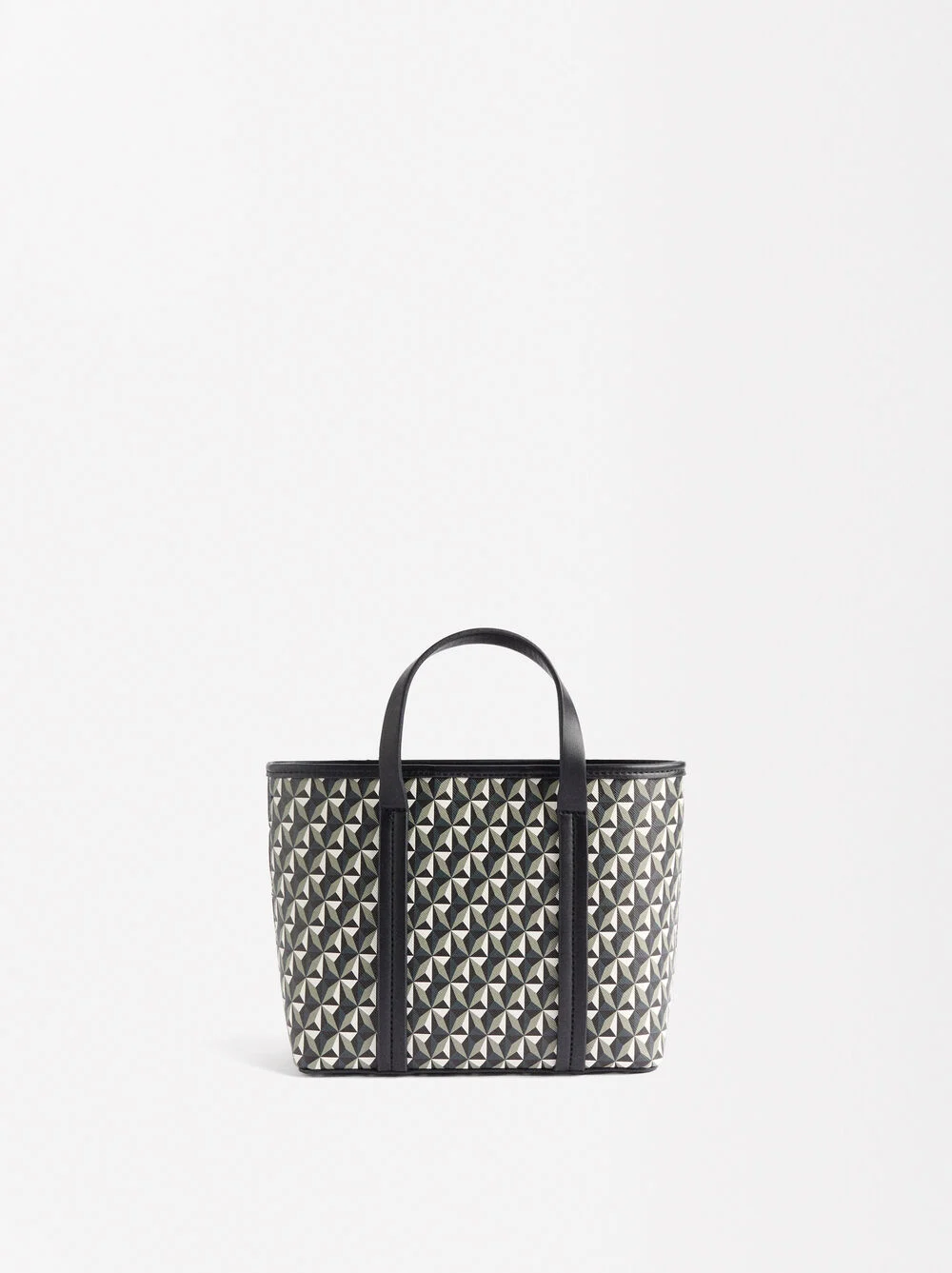 Printed Crossbody Tote Bag