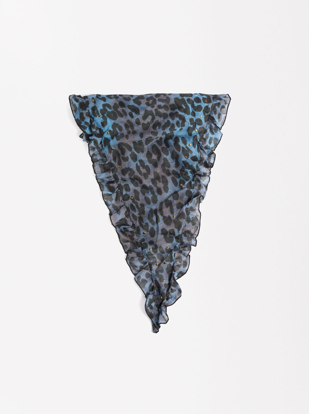 Animal Print Square Scarf