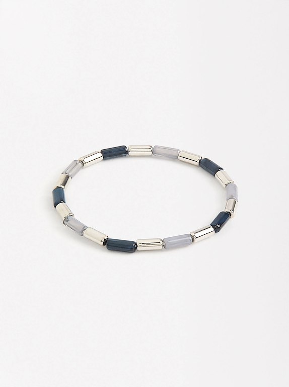 Stone Effect Elastic Bracelet