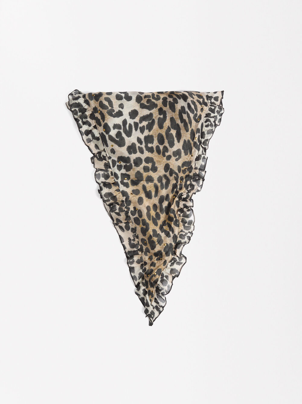 Animal Print Square Scarf