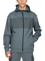 Hooded full zip sweatshirt