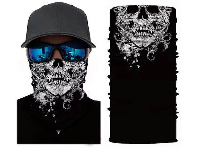 Bandana Marama Skull Kostur Potkapa Maska Model 30