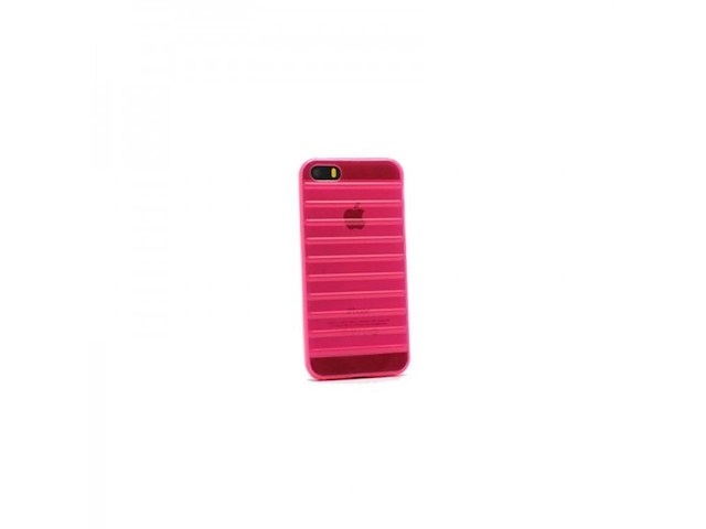 Maskica silikonska Rib za iPhone 5 pink