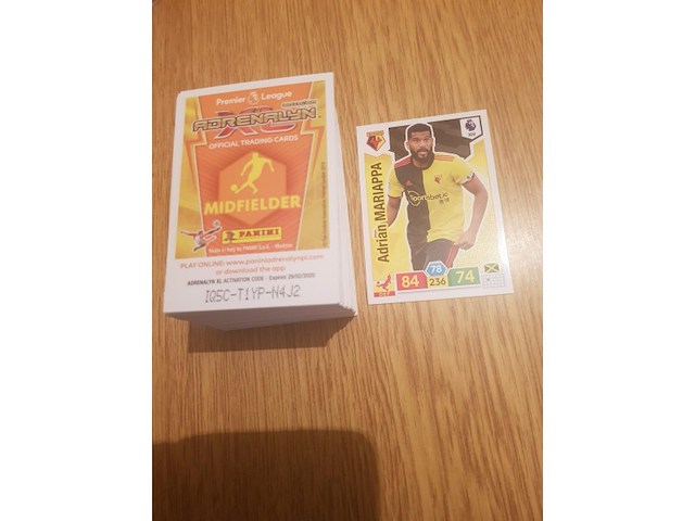 Kartice Premier League 2019 2020 (Adrenalyn XL,Panini)