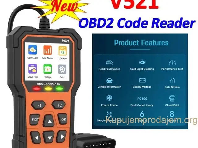 V521 OBDII+EOBD+CAN Auto Dijagnostika