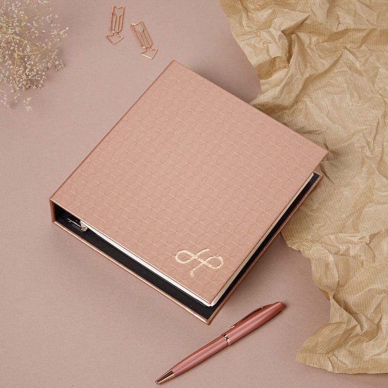 Korice za planer – Rose Gold 3D kocke