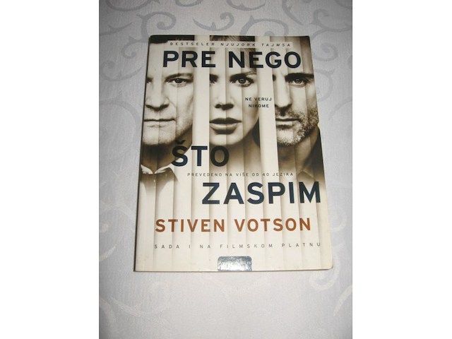 Pre nego što zaspim - Stiven Votson