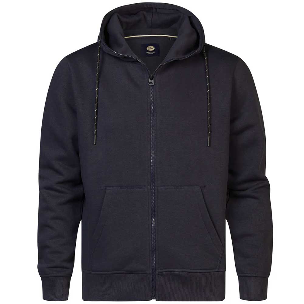 PETROL-MEN SWEATER HOODED ZIP – M-3040-SWH349-9091-BLACK