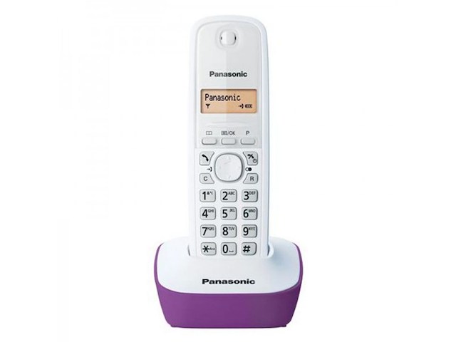 PANASONIC telefon KX-TG1611FXF belo-ljubičasti