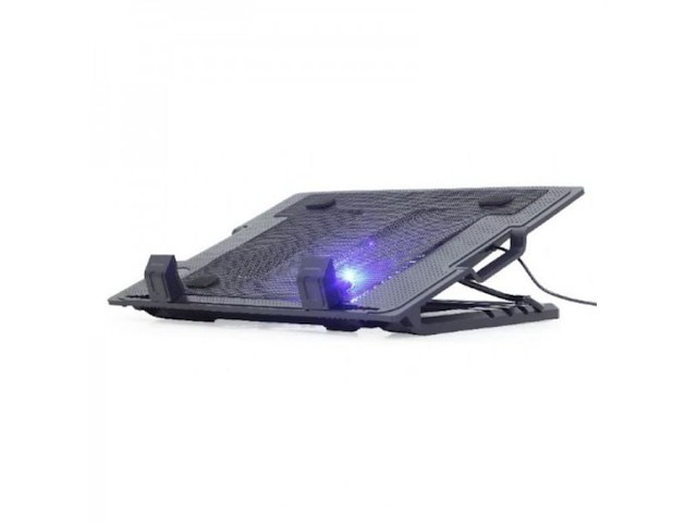 NBS-1F17T-01 Gembird hladnjak za laptop, 17inc 150mm Fan, USB, 370x265mm, Ergo Stand