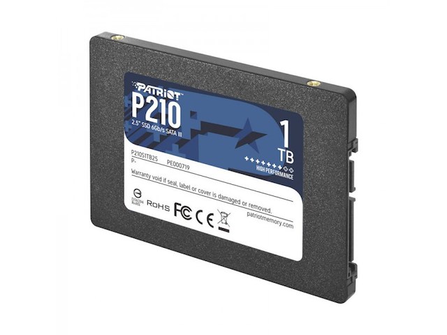 SSD 2.5 SATA3 1TB Patriot P210 520MBs/430MBs P210S1TB25