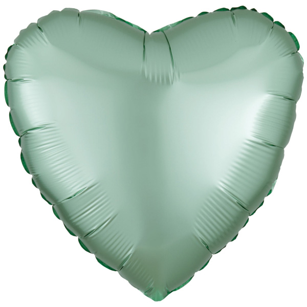 991410892
18″ Foil Silk Lustre Green Heart