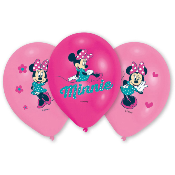 999239
6 11″ Latex Balloons Minnie