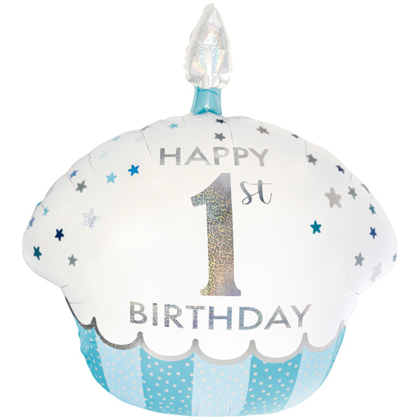 9916496
Large Shape Holographic 1st Birthday Cupcake Boy