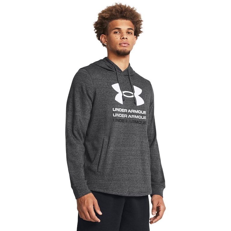 UNDER ARMOUR Duks sa kapuljačom ua rival terry graphic hood M