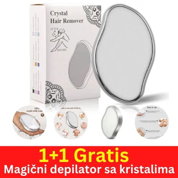 Magični depilator sa kristalima 1+1 Gratis