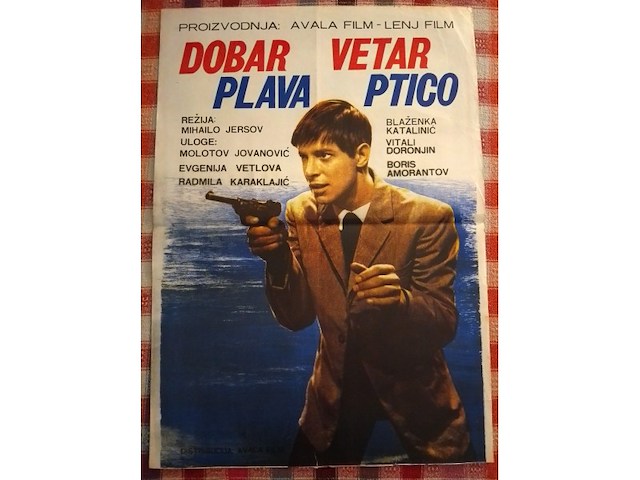 plakat DOBAR VETAR PLAVA PTICO