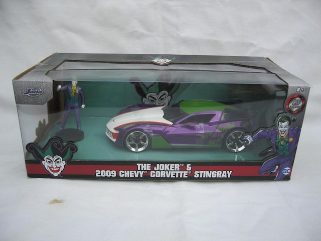 1:24 jada chevrolet corvette &; joker