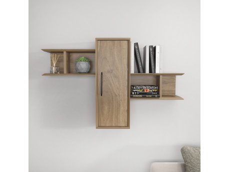 HANAH HOME ZIDNA POLICA OLIDA WALNUT