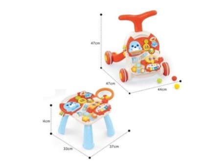 BBO TOYS GURALICA I EDUKATIVNI STO ZA DECU 2U1 - HE0829