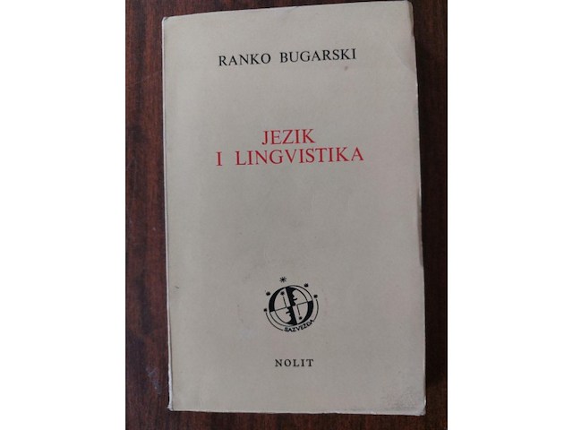 Jezik i lingistika Ranko Bugarski