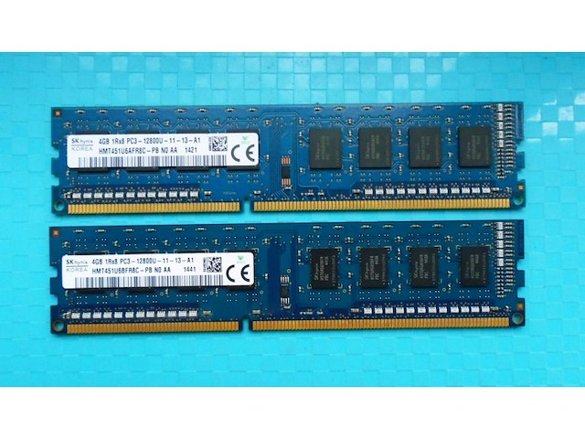 8GB (2x4) DDR3 1600Mhz SKhynix Uparene