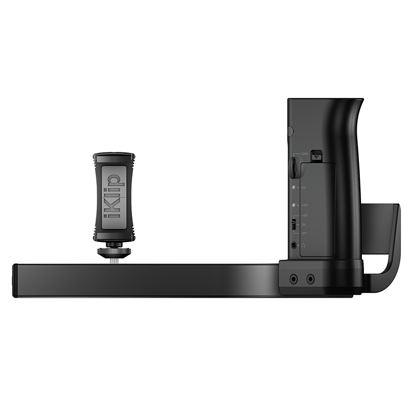 IK Multimedia iKlip A/V broadcast mount for pro-quality audio/video