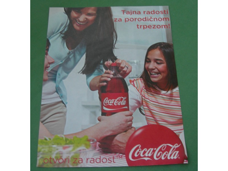 Coca Cola, novinska reklama