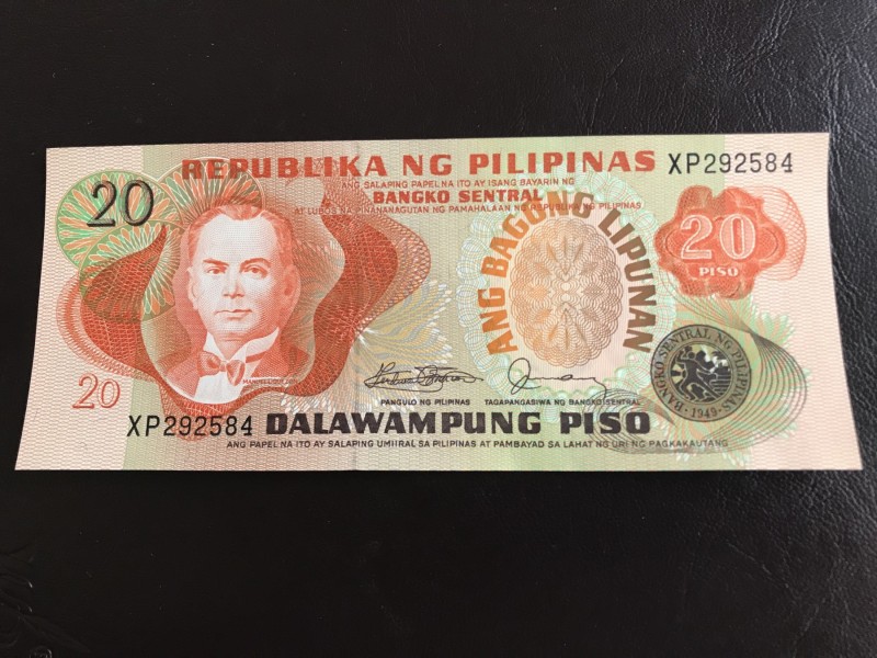 FILIPINI 20 PISO. UNC.