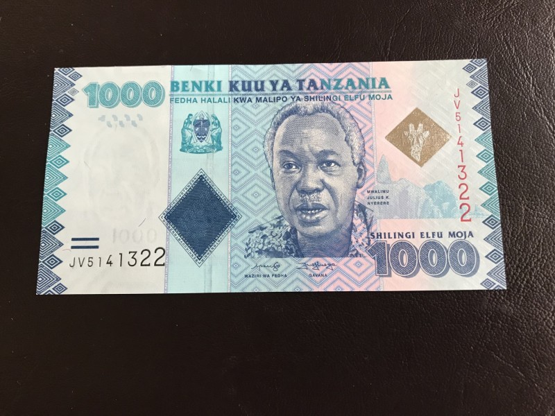 TANZANIJA 1000 SILINGA. UNC.