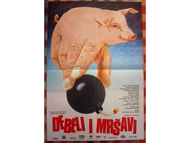 plakat DEBELI I MRŠAVI (Bata Živojinović)