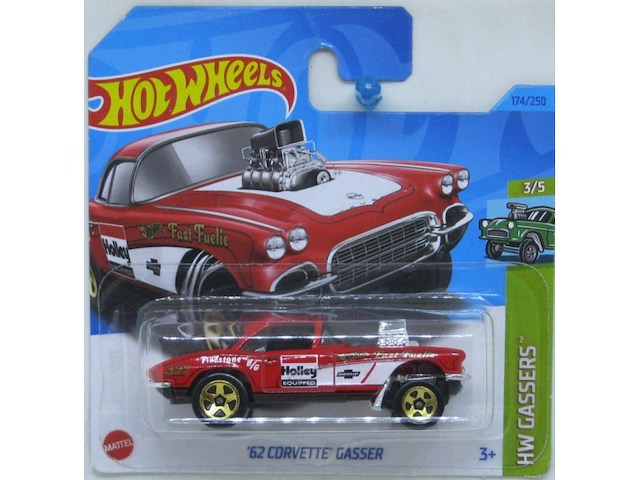 hot wheels chevrolet corvette `62 gasser