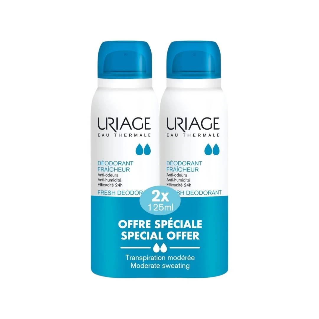 URIAGE DEO Fresh Dezodorans PROMO 2x125 mL