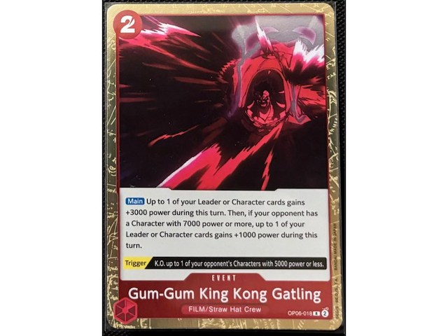 One Piece TCG Gum-Gum King Kong Gatling OP06-018 R