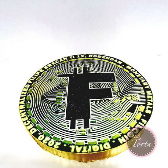 Bitcoin torta u obliku