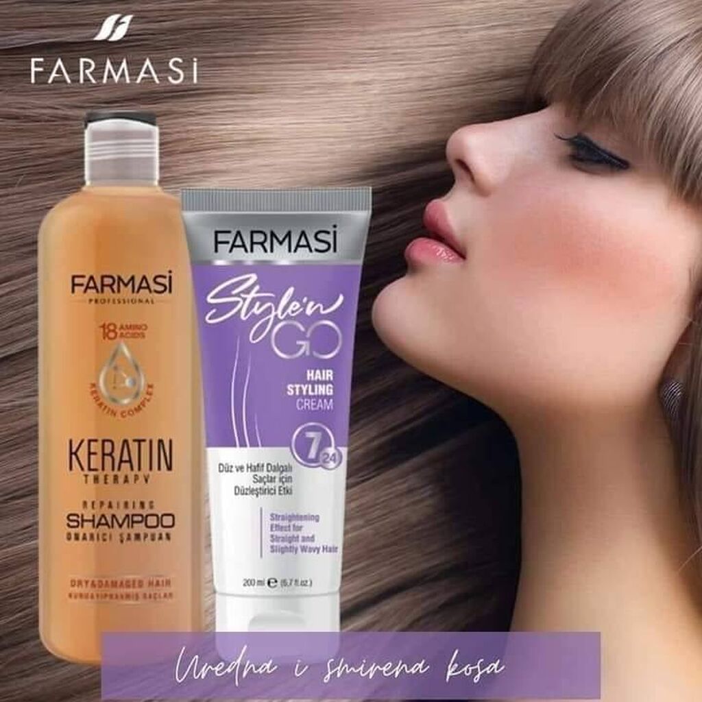 Savršen duo za ravnu kosu! Keratin šampon i krema za ravnanje