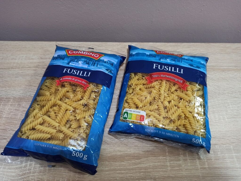 Testo spirala 500 g 80 din Testo makaroni 500 g 80 din Spageti 500 g