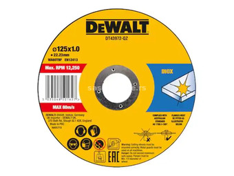 DeWalt DT43972 Rezni disk za inox 125x22mm, 10 komada