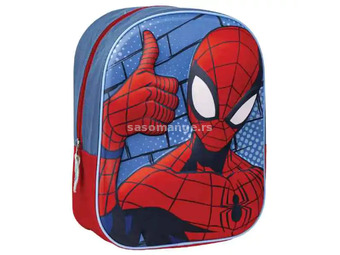 Ranac predškolski 3D Spiderman Cerda 2100004343 plavo-crveni