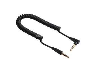 HAMA Kabl audio Flexi-Slim spiralni/ 3.5-3.5mm/ crna