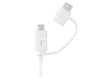 SAMSUNG Kabl Micro Usb sa Tip C adapterom/ bela