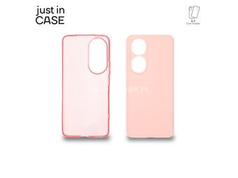 JUST IN CASE Silikonska maska 2u1 Extra case za Honor 90/ roze