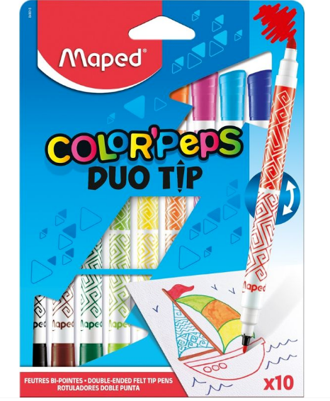 Flomasteri MAPED Color' Peps duo tip