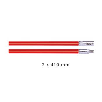 Runpotec RUNPOSTICKS Set 2x Crveni štap Ø7.5mm-410mm+410mm 20881