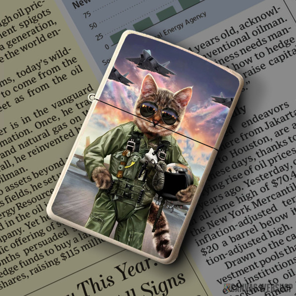 Upaljač Cat the Air Force Pilot