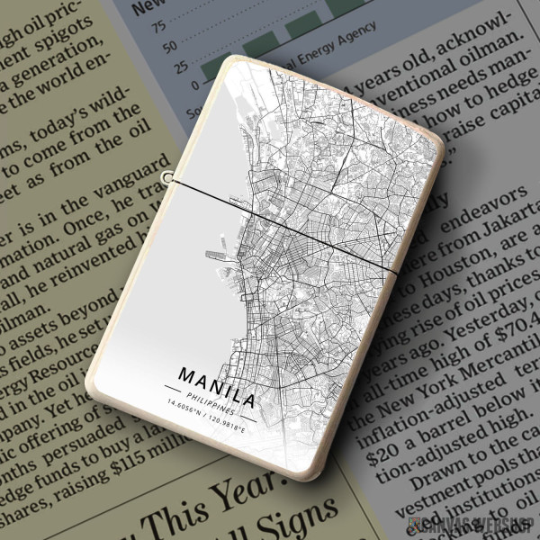 Upaljač Manila mapa - white